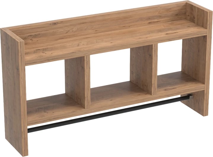 Raft muri Mekka pakoworld, ngjyrë natyrale, 60x14x10cm | PAW-200002962