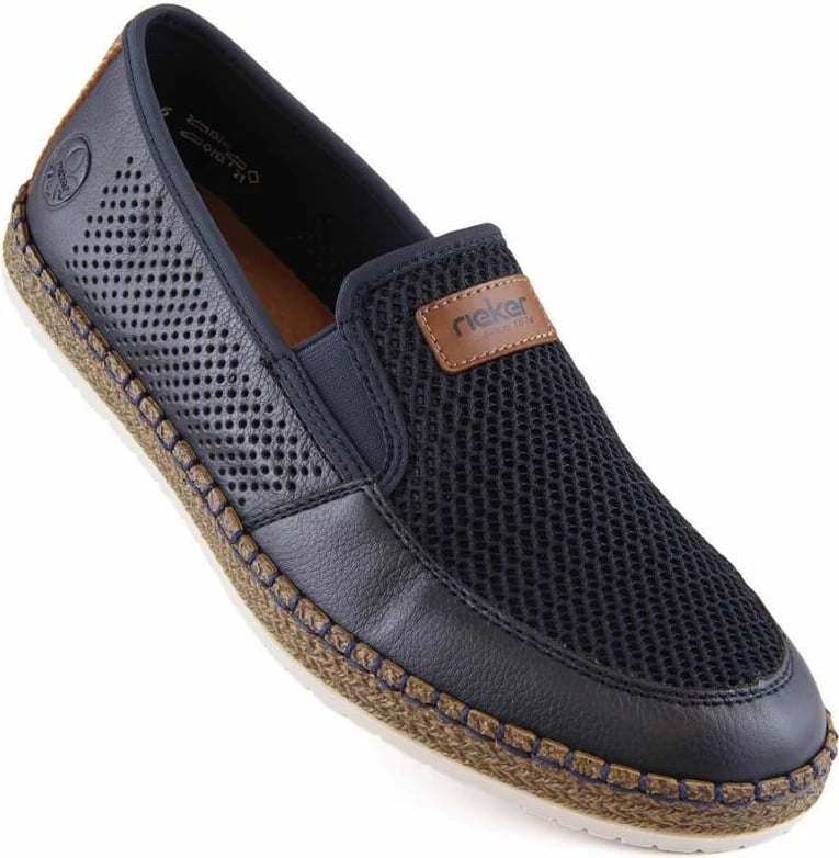 Këpucë lekure për meshkuj Rieker, blu marine | foleja