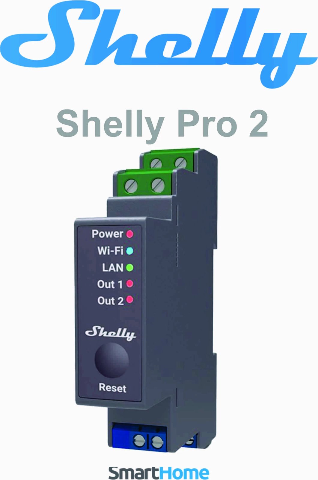 Ndërprerës inteligjent Shelly Pro 2 | PRO-200000019