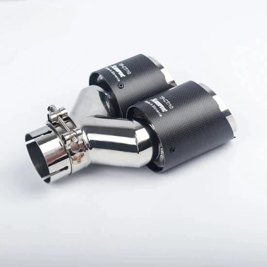 Auspuh universal Akrapovič 2-dalje Carbon dhe Silver Right | AZC-200000140