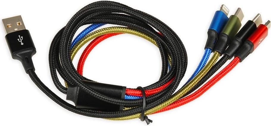 Kabllo karikuese universale iBox, 4x1,3A, 1.2m | foleja