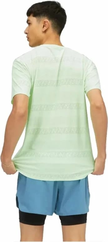 Fanellë për vrapim për meshkuj New Balance, e gjelbër | BSW-200038331