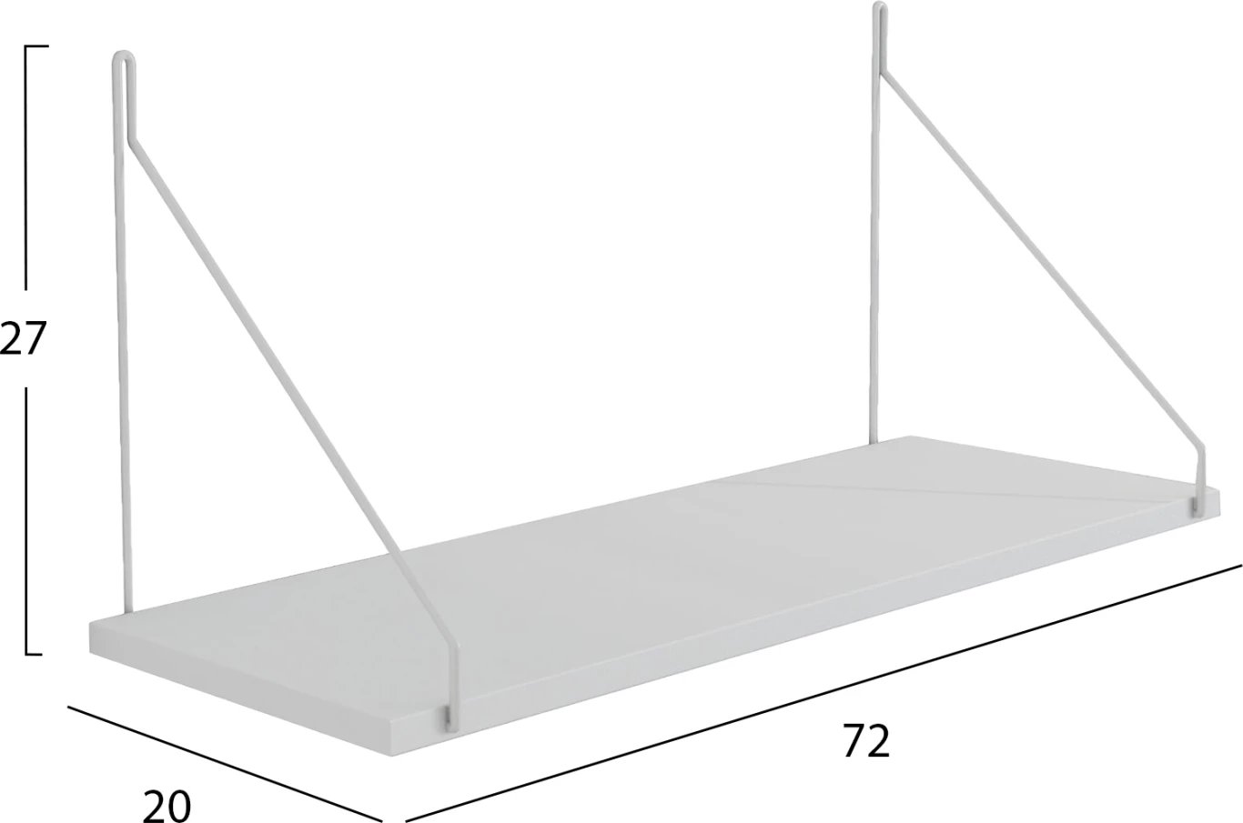 Raft muri AGILAN FH9183.15 melaminë-metal | foleja