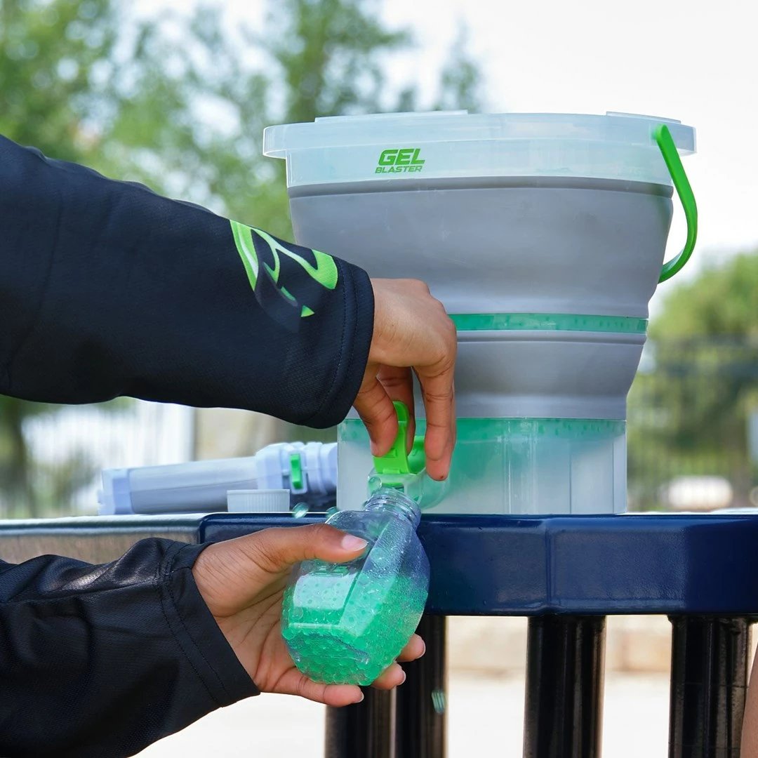 Tank me toptha xheli Gel Blaster, Jeshil | foleja