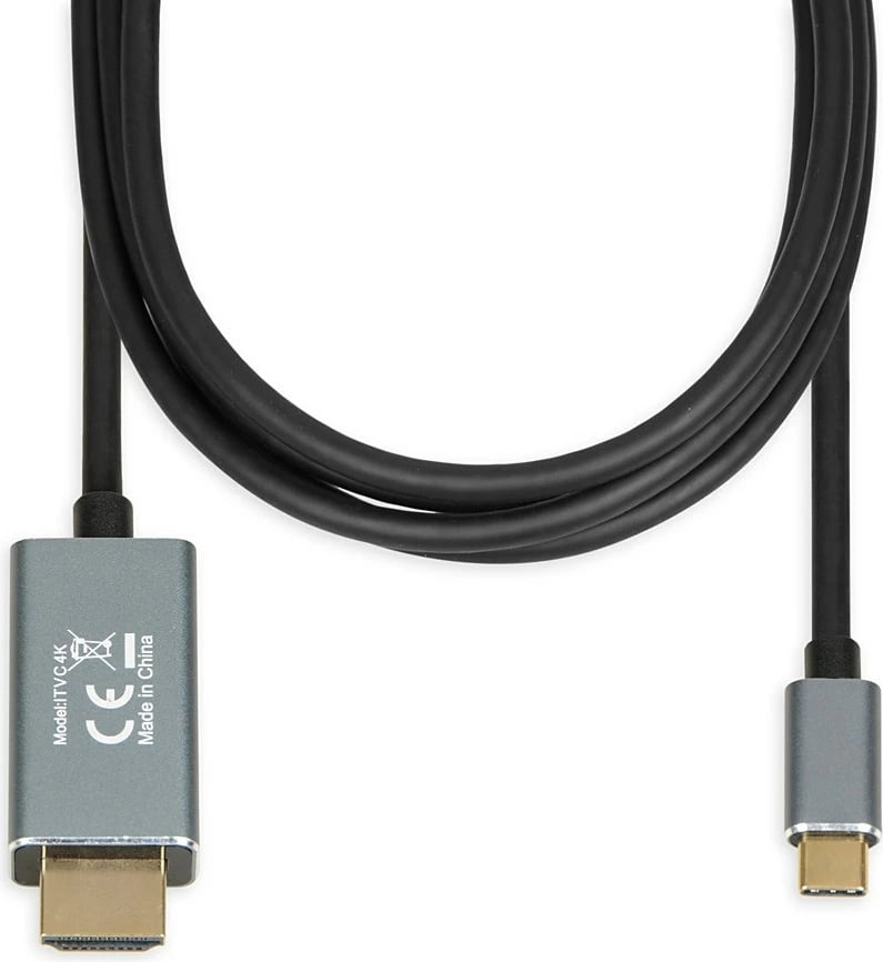 Kabllo IBOX ITVC4K nga USB-C në HDMI, e zezë | foleja
