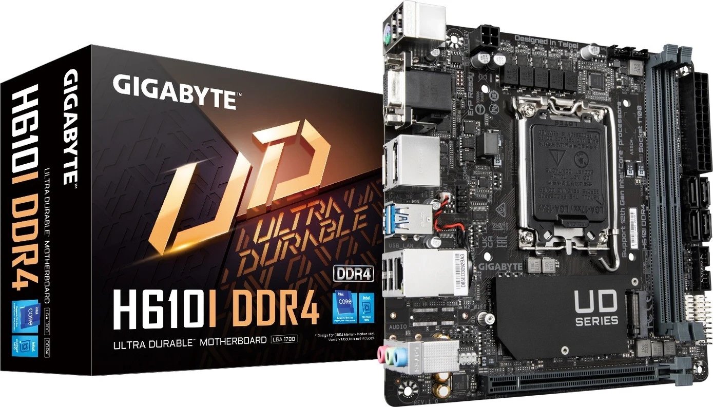 Pllakë amë Gigabyte H610I, Socket 1700, Intel H610 | foleja