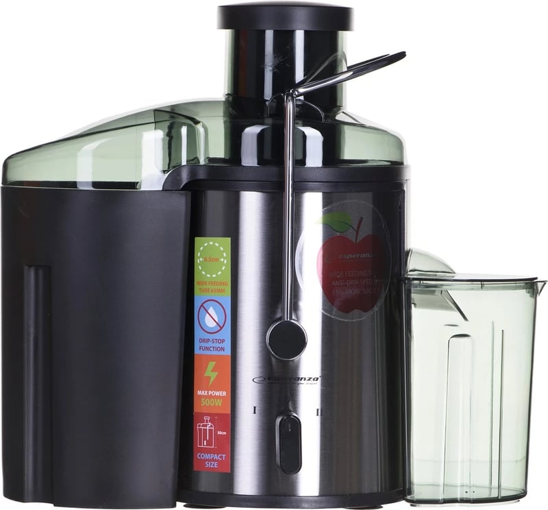 Shtrydhëse frutash Esperanza EKJ002, 500 W, çelik inox/e zezë | YLL ...
