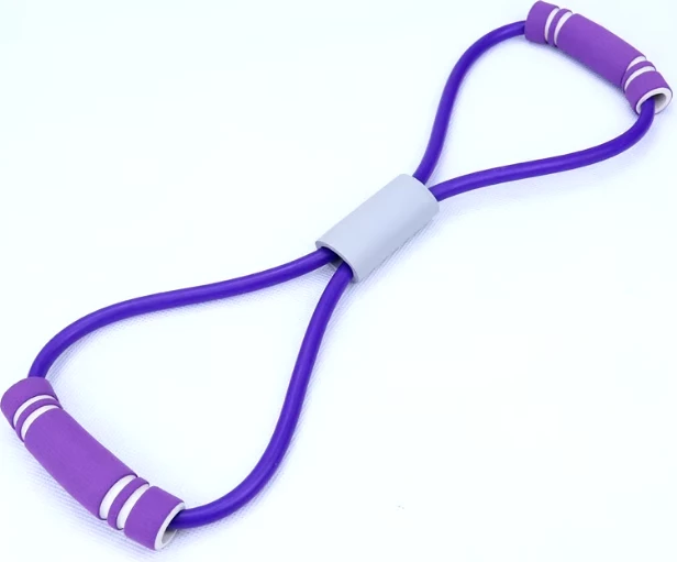 Llastik elastik për stërvitje të krahëve dhe shpinës, vjollcë LE2 | foleja