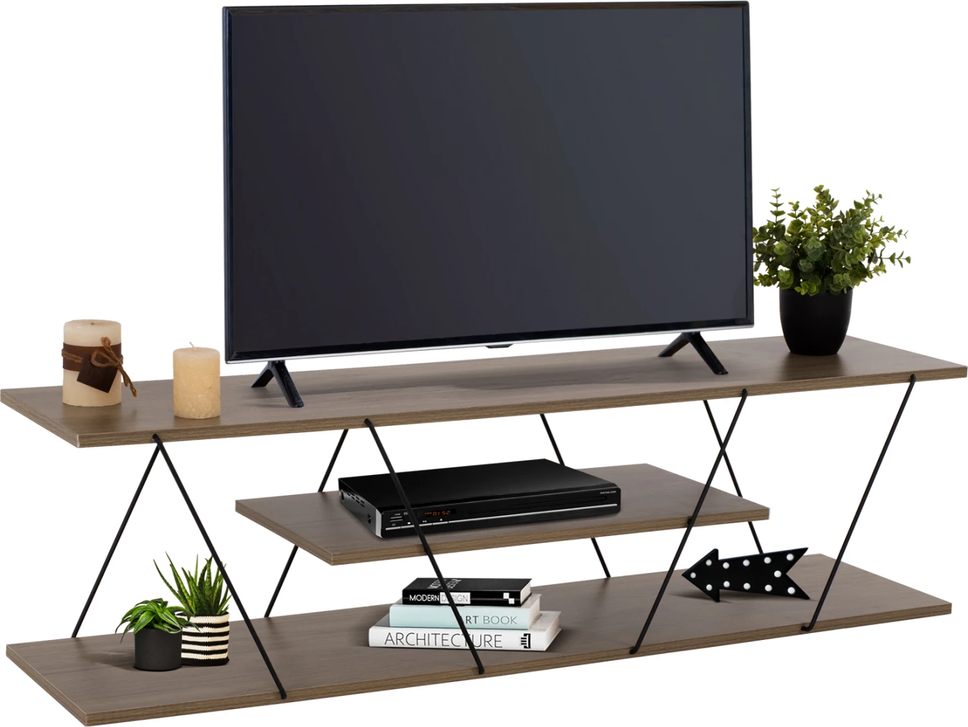 Tavolinë TV TARS, FH8922.13, melaminë, ngjyrë ulliri | foleja