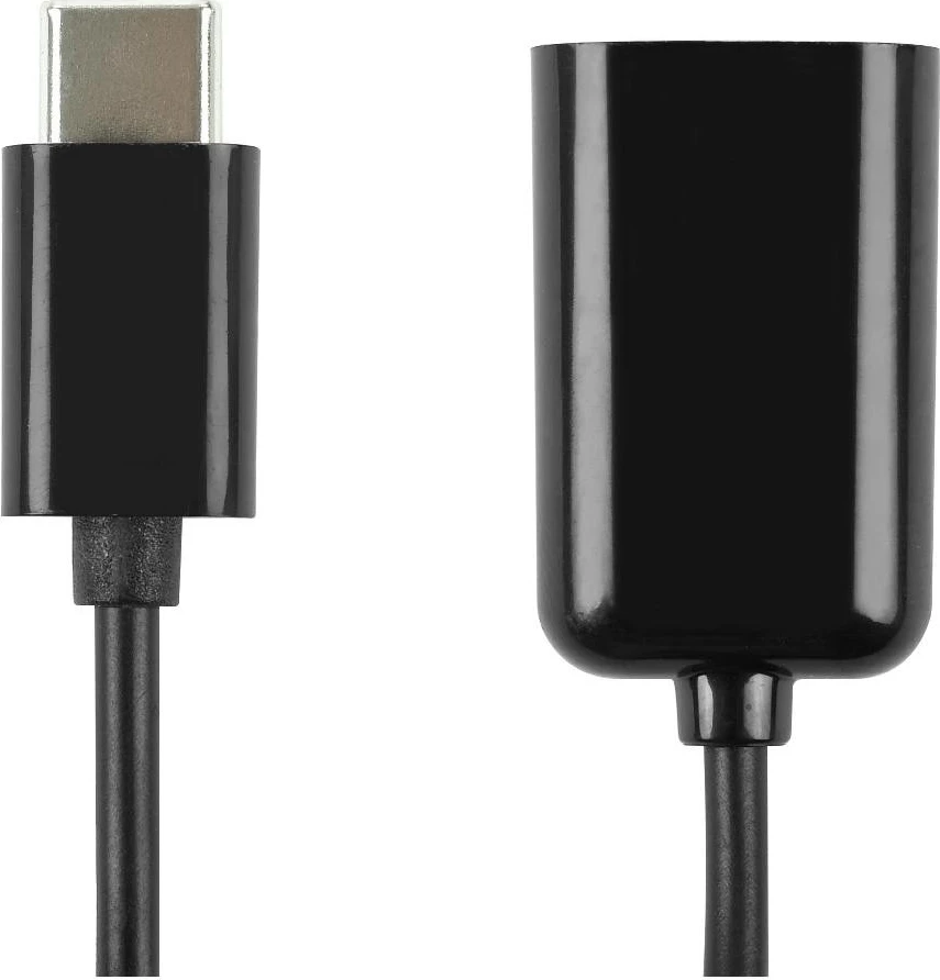 Adapter Accura USB-C në USB-A 2.0, i zi | foleja