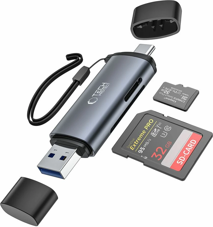 Lexues kartelash Tech-Protect UltraBoost, USB-C/USB-A | foleja