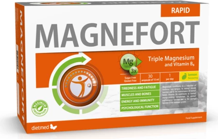 MAGNEFORT TRIPLO – SHOT 375mg, Vitaminë B6 | foleja