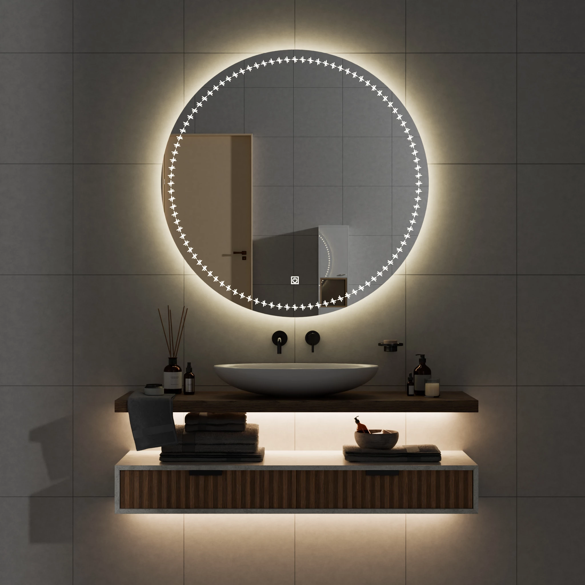 Pasqyre per banjo me LED | foleja