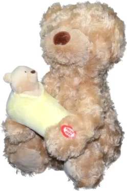 Lodër për fëmijë arush me muzikë dhe bebe | foleja