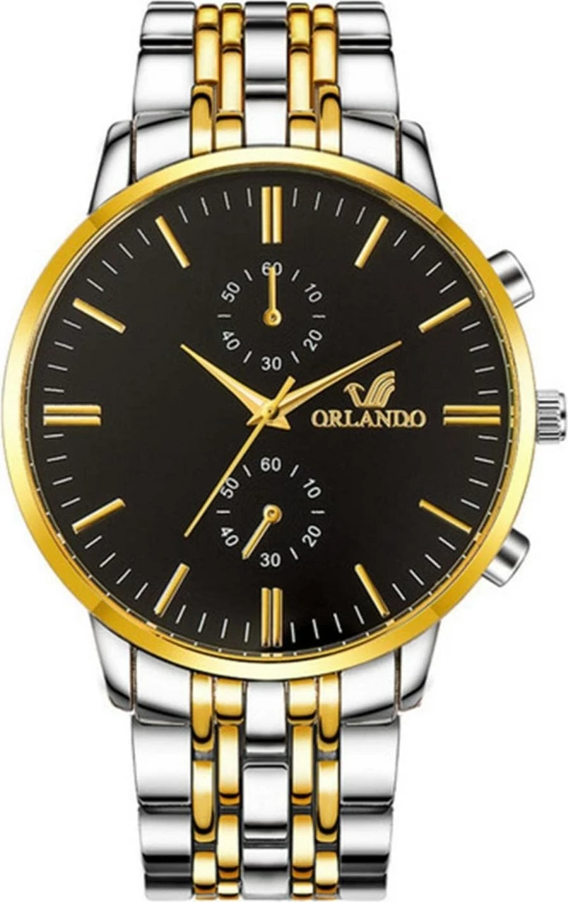 Orë dore për meshkuj Orlando CK8001, me bateri | foleja