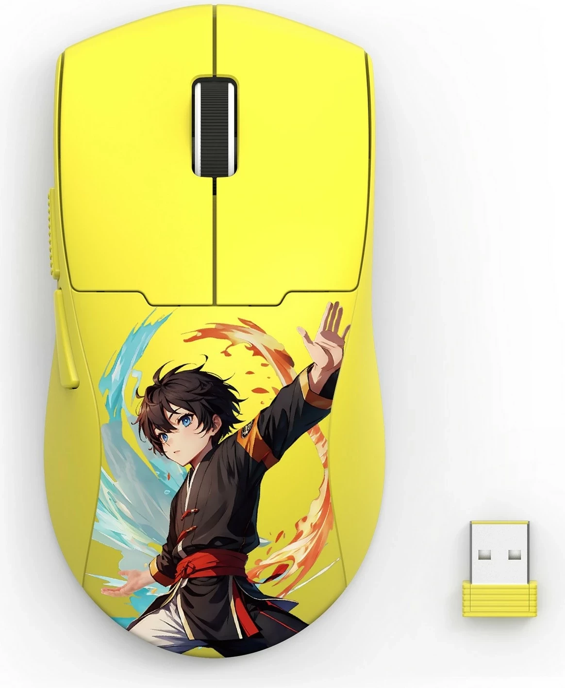 Maus Redragon M918-AKB-PRO K1NG PRO MAX 1K, e verdhë | foleja