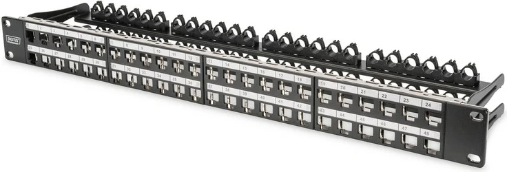 Patch panel Digitus DN-91424, 48x Keystone, 1U, 19" | foleja