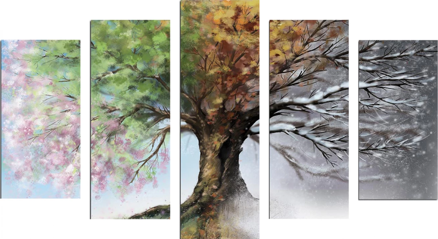 Pikturë MDF katër stinët FH7206.05 100x60x0,3 cm | foleja