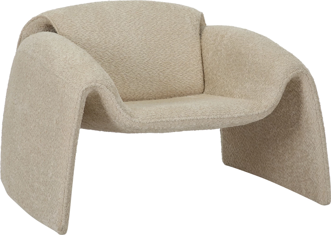 Fotel TREK, pëlhurë boucle, kornizë metali | foleja