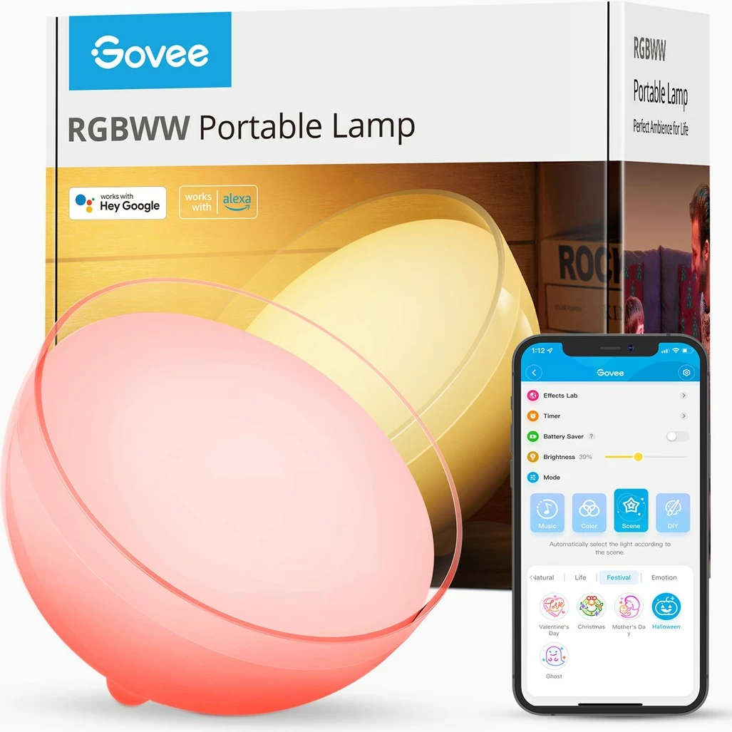 Llambë tavoline portative Govee RGBWW, bluetooth | foleja