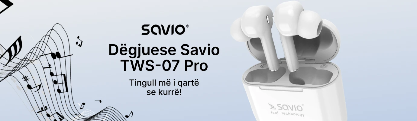 Dëgjuese Savio TWS-07 Pro, të bardha | YLL-200000634
