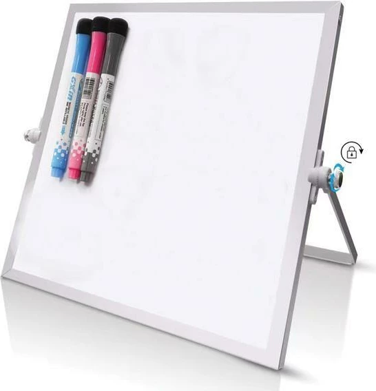 Tabelë magnetike NEXT 25x35cm me bazë, e bardhë | foleja