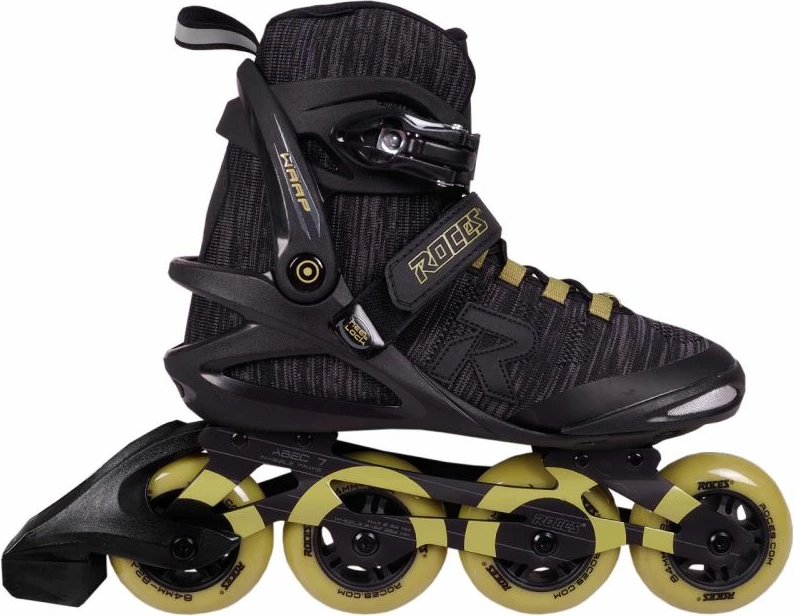 Rollera për meshkuj Roces Warp Thread Tif, të zeza me të gjelbër | 41 ...