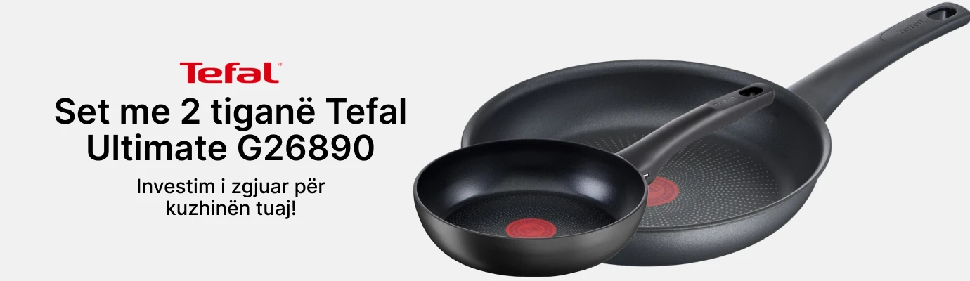 Set me 2 tiganë Tefal Ultimate G26890, 22/28 cm, të zi | YLL-200000588