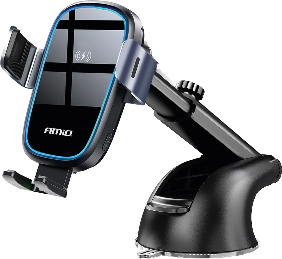 Mbajtëse telefoni me montim thithës me karikues me valë 15W AMIO-03779 ...