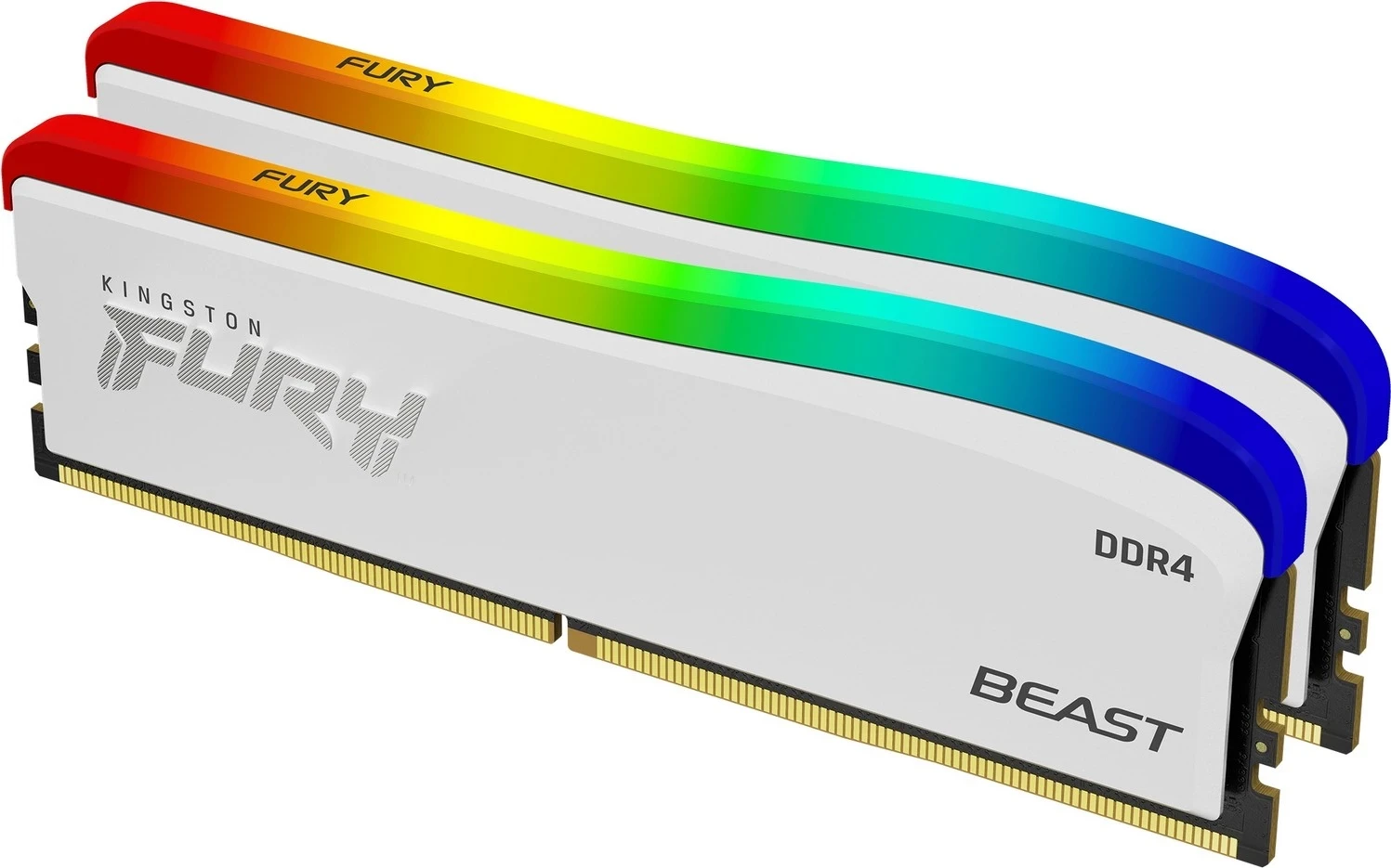 RAM memorie Kingston Fury Beast RGB Biała, 16GB RAM | foleja