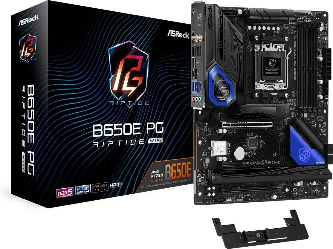 Pllakë amë ASRock B650E PG Riptide WiFi - B650 | foleja