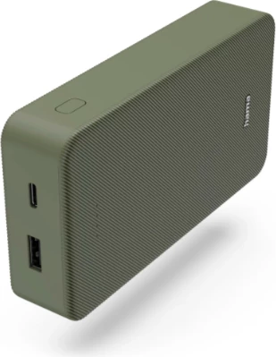 Power Bank Hama Power, USB-C/A, 20000mAh, i gjelbër | foleja