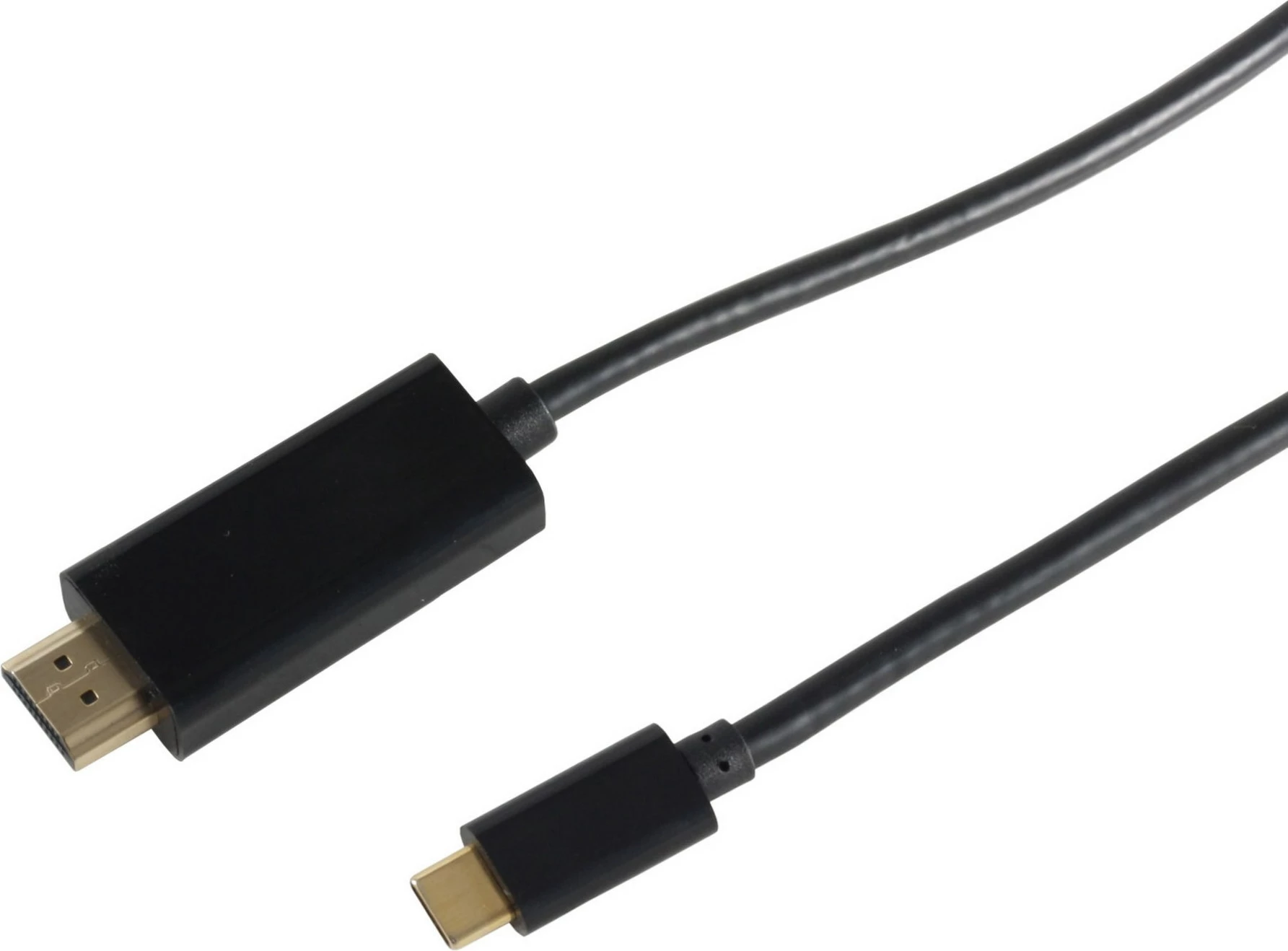 Kabllo HDMI Type A (Standard) USB Type-C No-Name 1 m e zezë | foleja