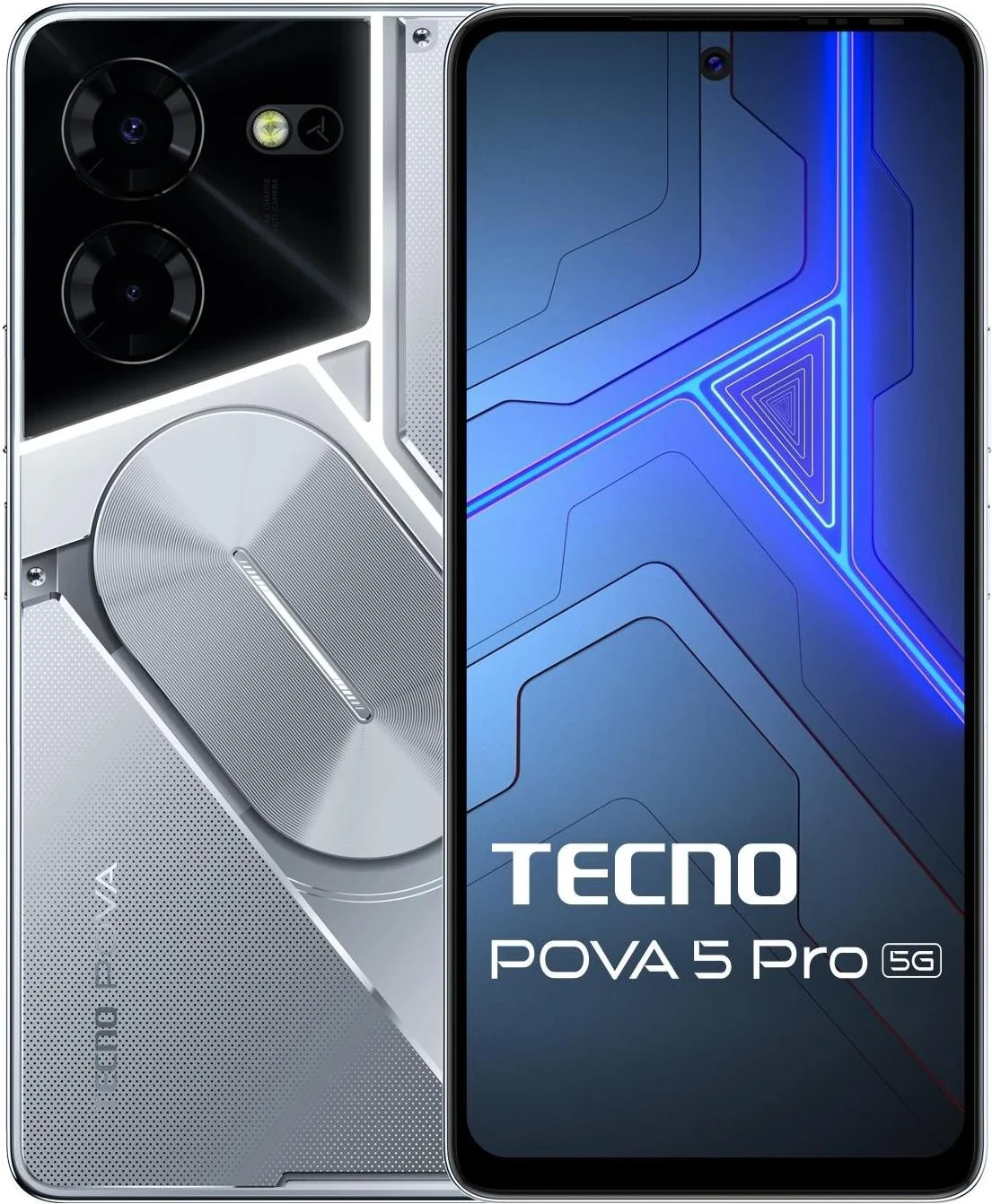 Telefoni TECNO POVA 5 Pro 5G, 8/256GB, Argjendtë | foleja