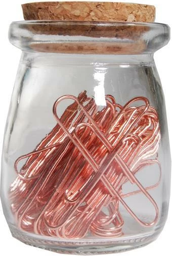 Kapëse letre NEXT 5cm, 50 copë, Rozë e Artë | foleja