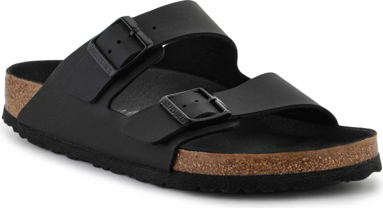 Papuqe Birkenstock Arizona Triples, të zeza | foleja