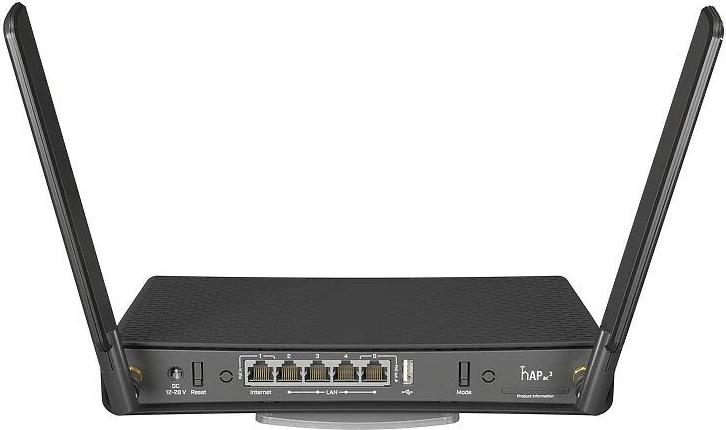 Router wireless MikroTik hAP ac³, Gigabit Ethernet | foleja