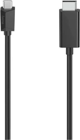 Kabllo Hama USB-C në DisplayPort, 4K 1,5m, i zi | foleja