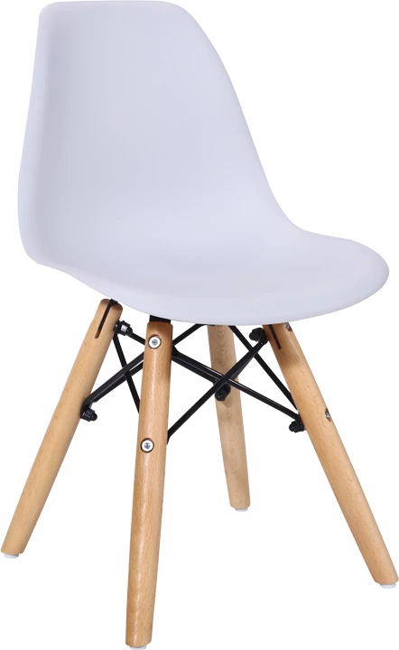 Karrige për fëmijë Julita pakoworld PP e bardhë dhe dru ahu natyral ...