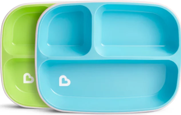 Set pjata ushqimi për fëmijë Munchkin Splash Toddler Divided Plates ...