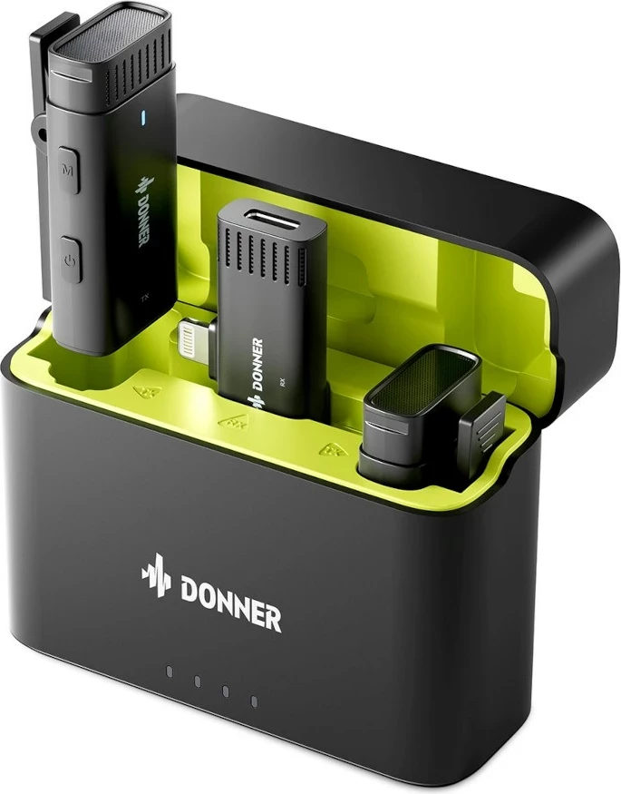 Mikrofon lavalier Donner VPM10, për pajisje iOS, i zi | foleja