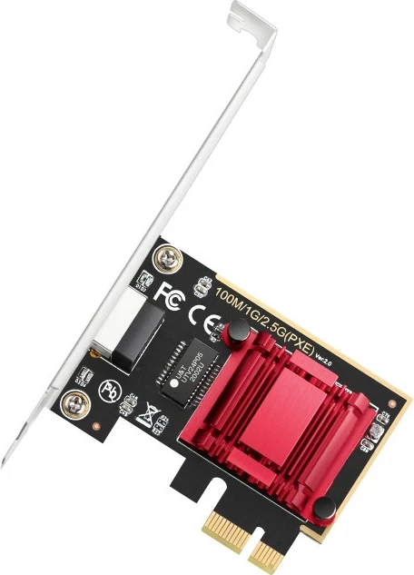 Kartë rrjeti Cudy PE25, PCI Express, Ethernet, 2.5Gbps | foleja