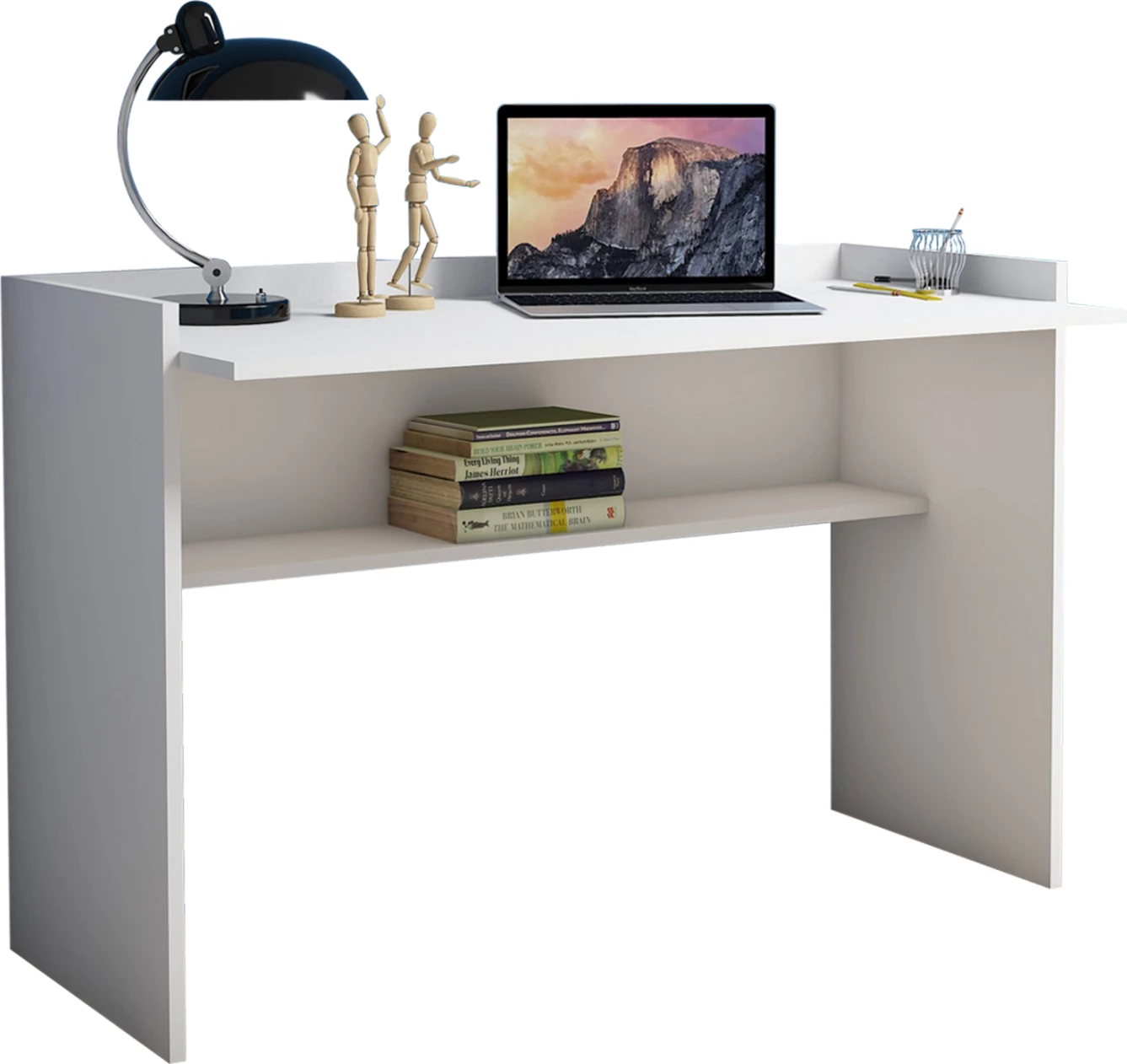 Tavolinë melamine, e bardhë | foleja