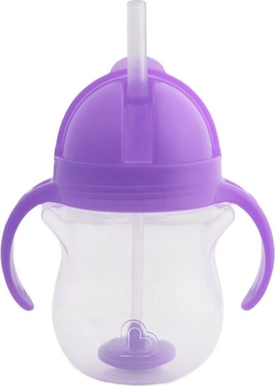 Shishe për fëmijë Munchkin Click Lock Weighted Straw Trainer e vjollce ...