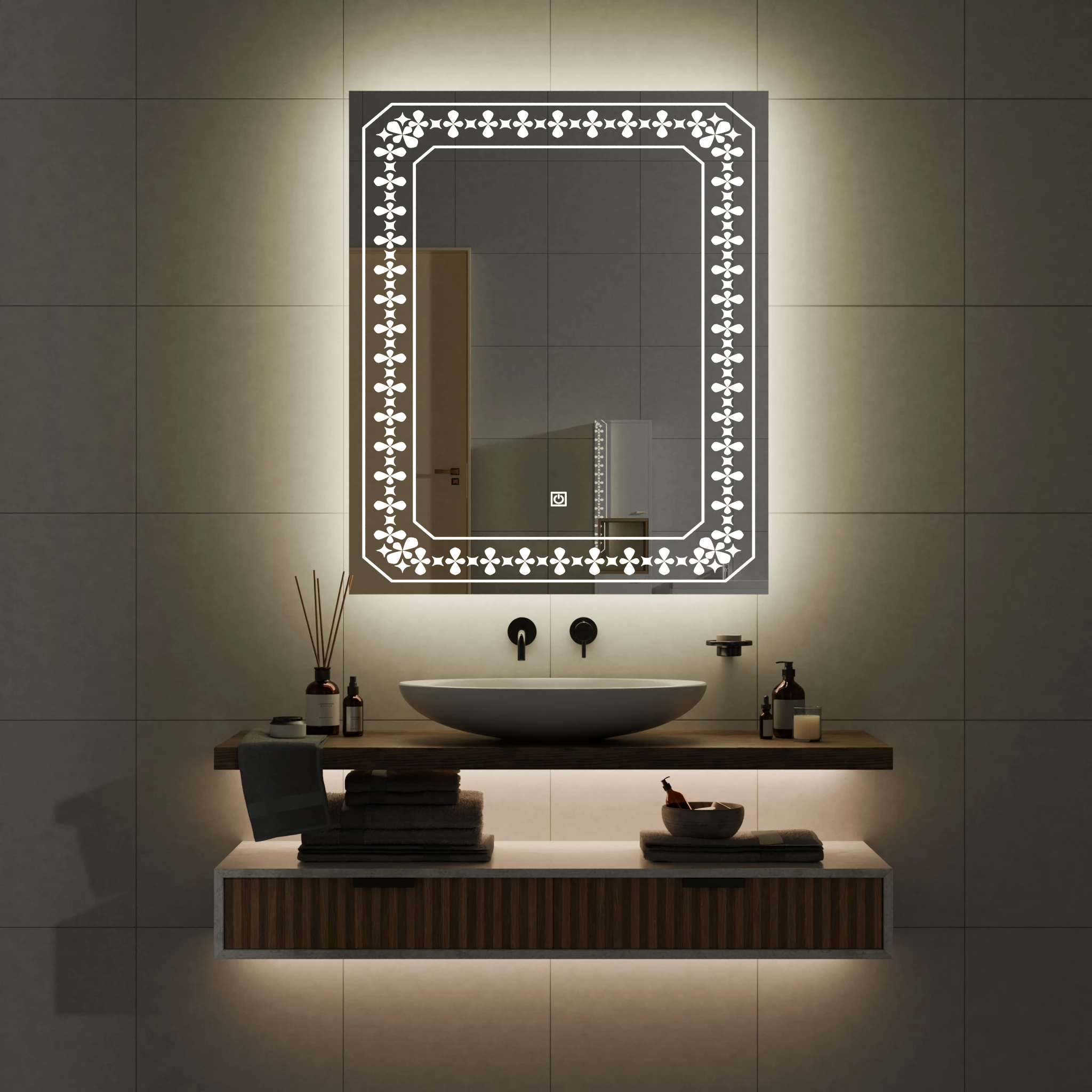 Pasqyre per banjo me LED | foleja