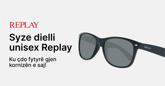 Syze dielli unisex Replay, të zeza | foleja