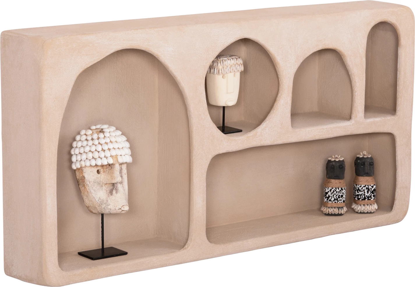 Raft muri Santorini, MDF, ngjyrë kafe, FH18063.02, 120x18x60 cm | MAR ...