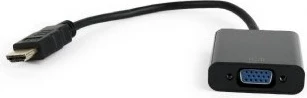 Kabllo Gembird HDMI- VGA, 0.15 m, e zezë | foleja