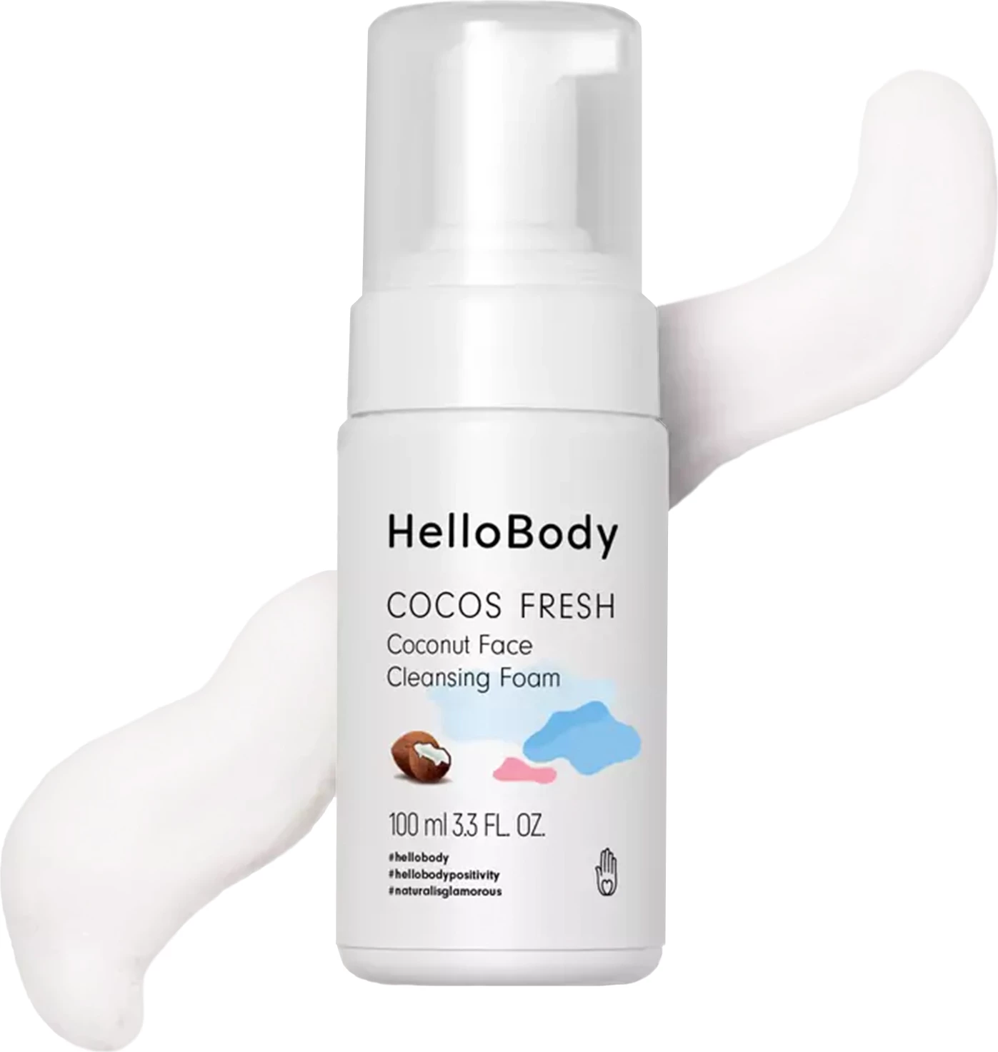 Shkumë pastruese për fytyrë HelloBody, 100ml | foleja